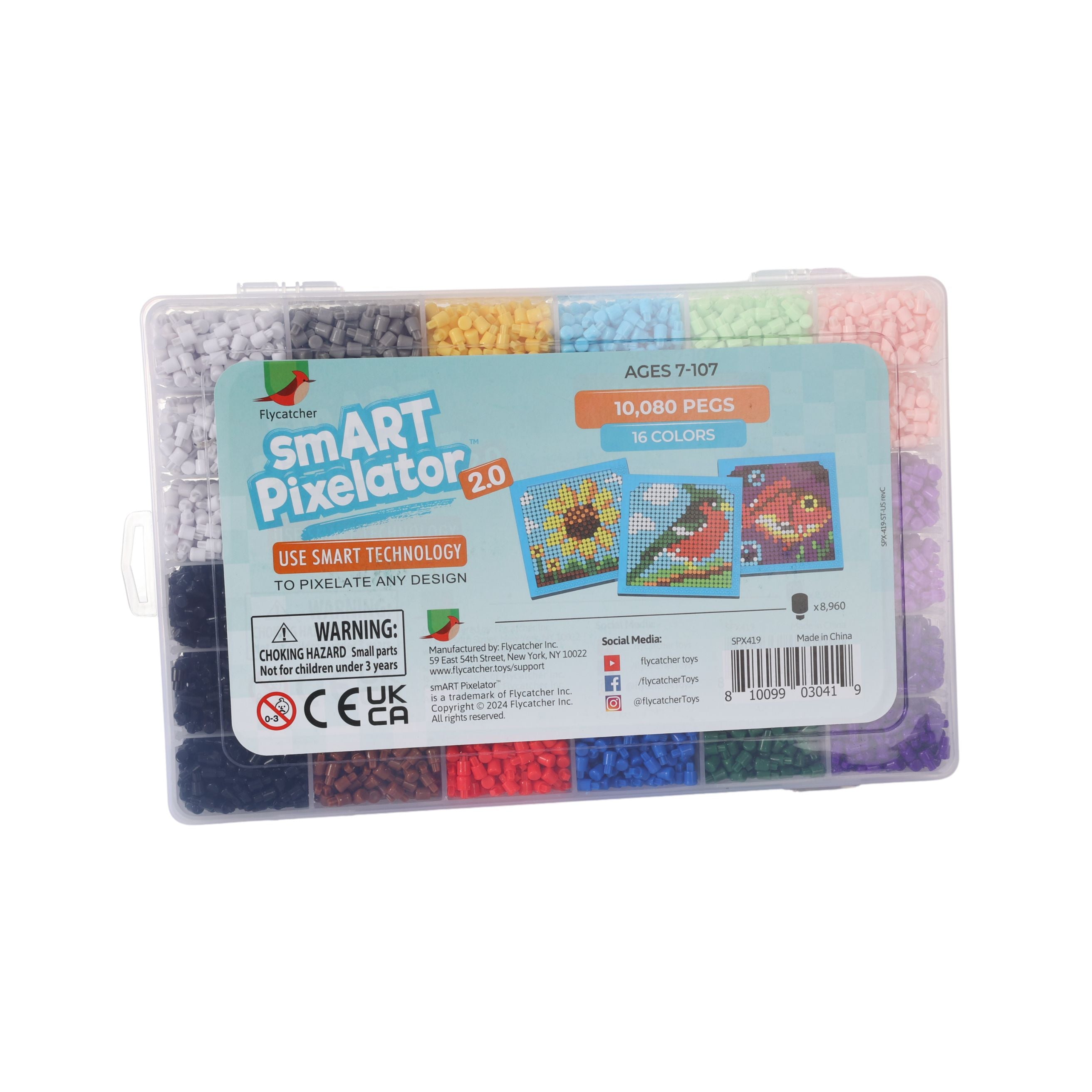smART Pixelator 2.0 Large Pegs Set Flycatcher Toys