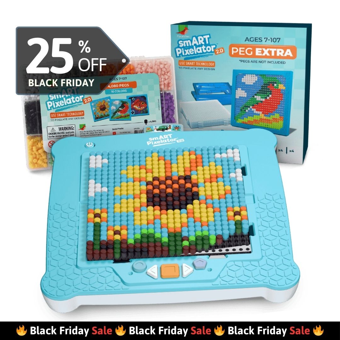 smART Pixelator™ 2.0 + 4,800 Pegs + Frames – Flycatcher Toys